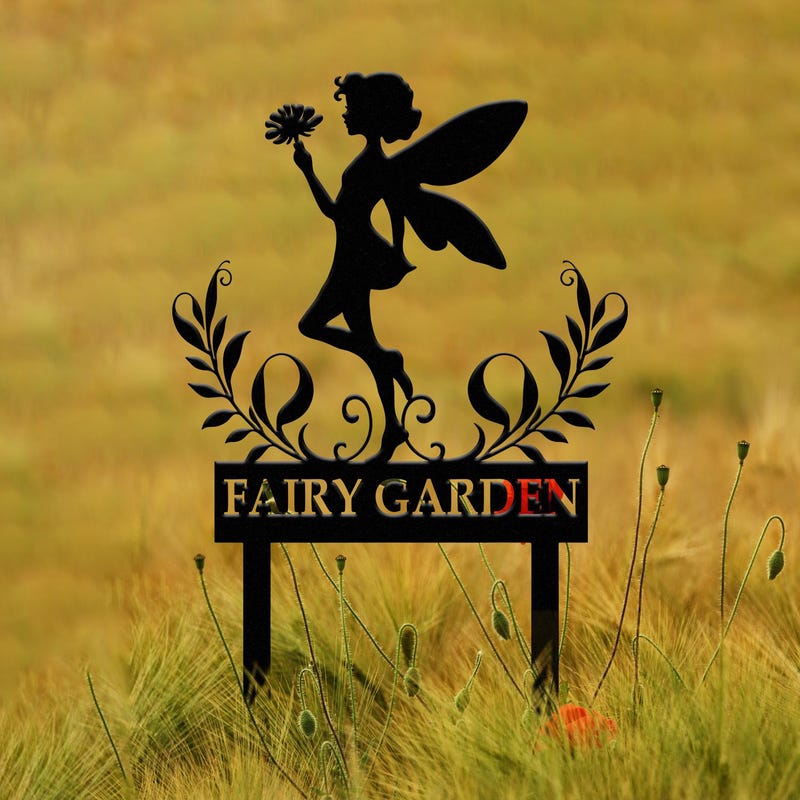 Metal Fairy Yard Art - Etsy