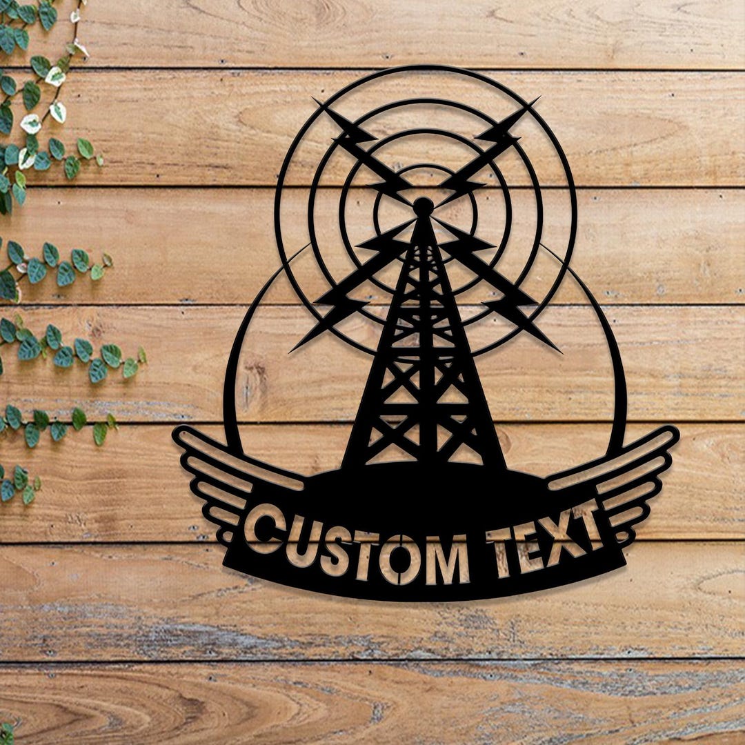 Custom Ham Radio Metal Sign With LED Light, Personalized Amateur Radio ...
