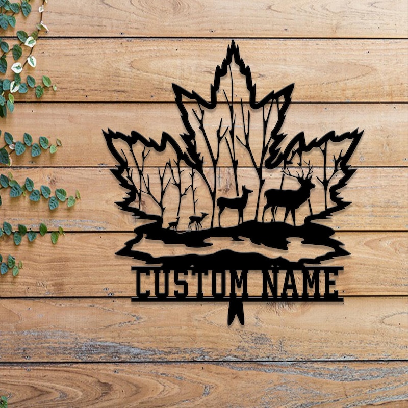 Maple Leaf Sign - Etsy