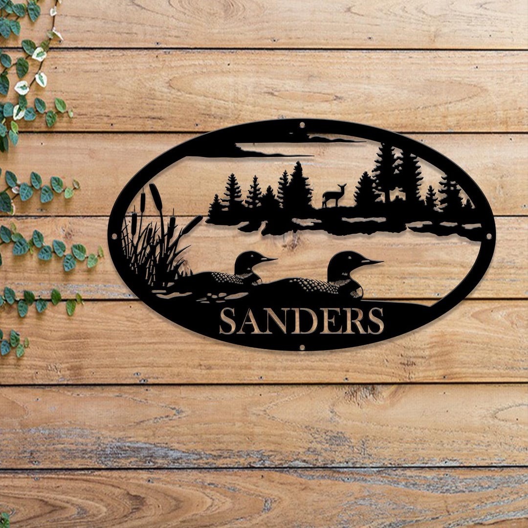 Custom Duck Sign With Led Lights, Personalized Duck Metal Sign ...