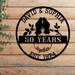 Custom 50 Years Together Anniversary Sign - Personalized Couple Name ...