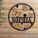 Custom Butterfly Name Metal Sign, Butterfly and Name Sign, Name Sign ...