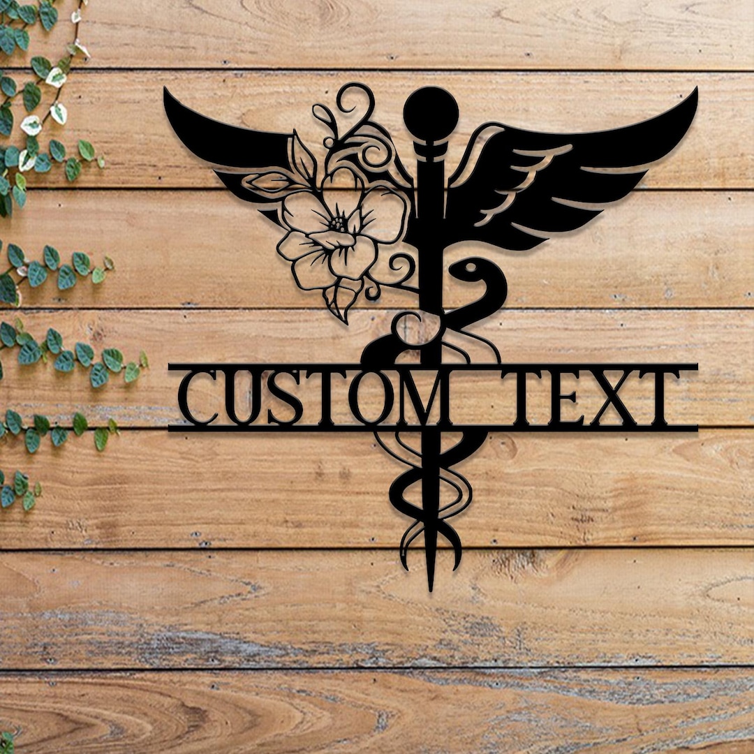 Personalized Floral Nurse Metal Sign, RN LPN CNA Gifts, Mother's Day ...