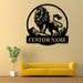 Personalized Lion Metal Wall Sign, Custom Text Mountain Lion Wall Art ...