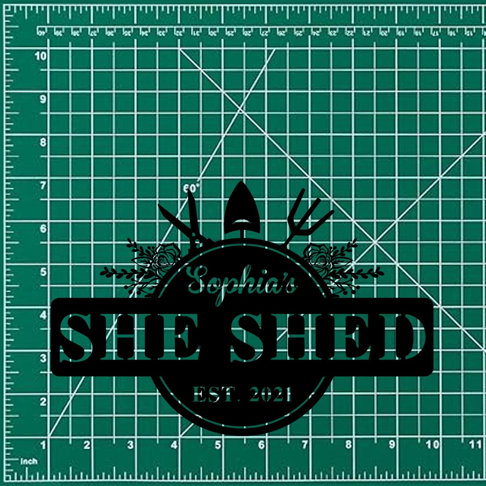 Welcome to She Shed Personalized Name Metal Sign, Gardening Shed Decor ...
