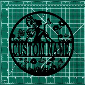 Custom Name Fairy Sign With LED Lights, Personalized Fairy Name Sign ...