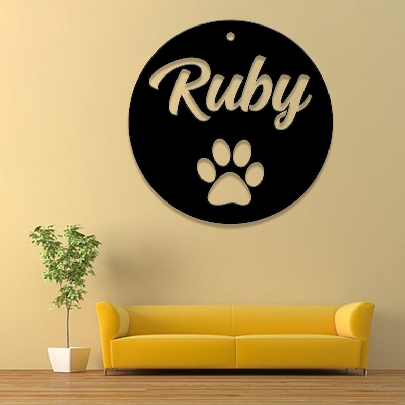 Personalized Crate Metal Sign, Custom Dog Décor, Hanging Crate Sign ...