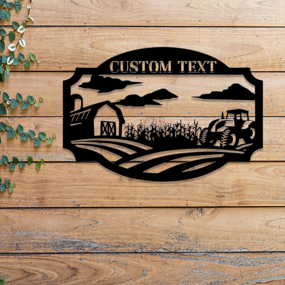 Personalized Metal Farm Sign – Weatherproof Barn or Ranch Decor for ...
