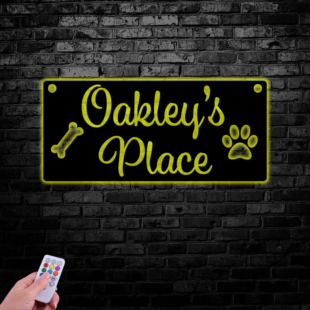 Personalized Dog Crate Metal Sign, Custom Dog Decor, Hanging Crate Sign ...