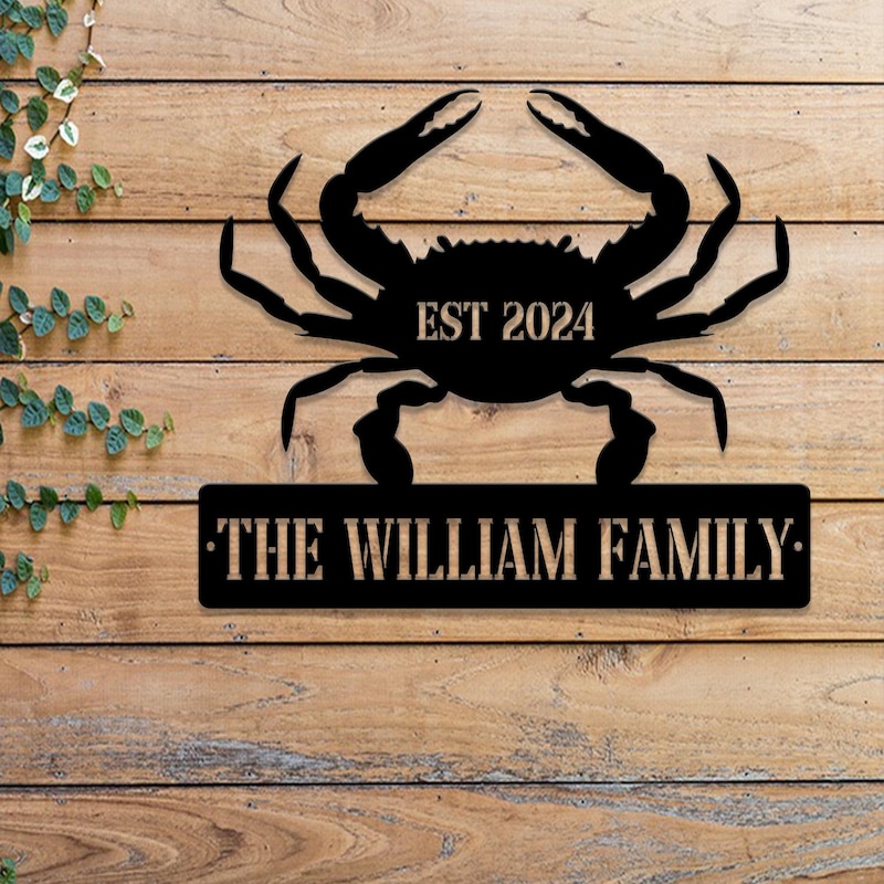 Crab Sign - Etsy