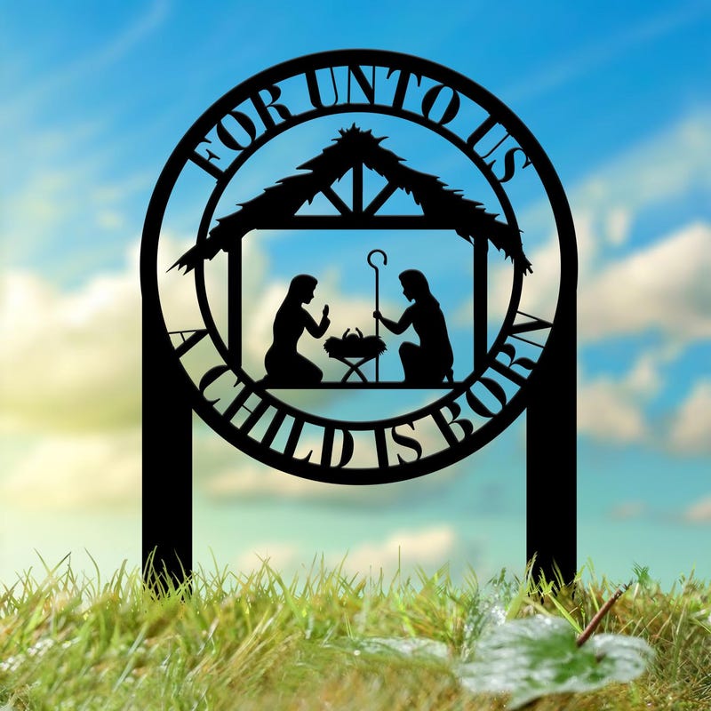 Nativity Yard Stake - Etsy