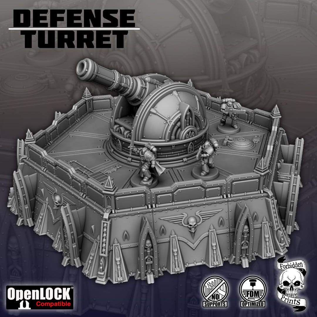 Sci-fi Turret, Sci-fi Terrain, for Tabletop War Gaming, Skirmish Game ...