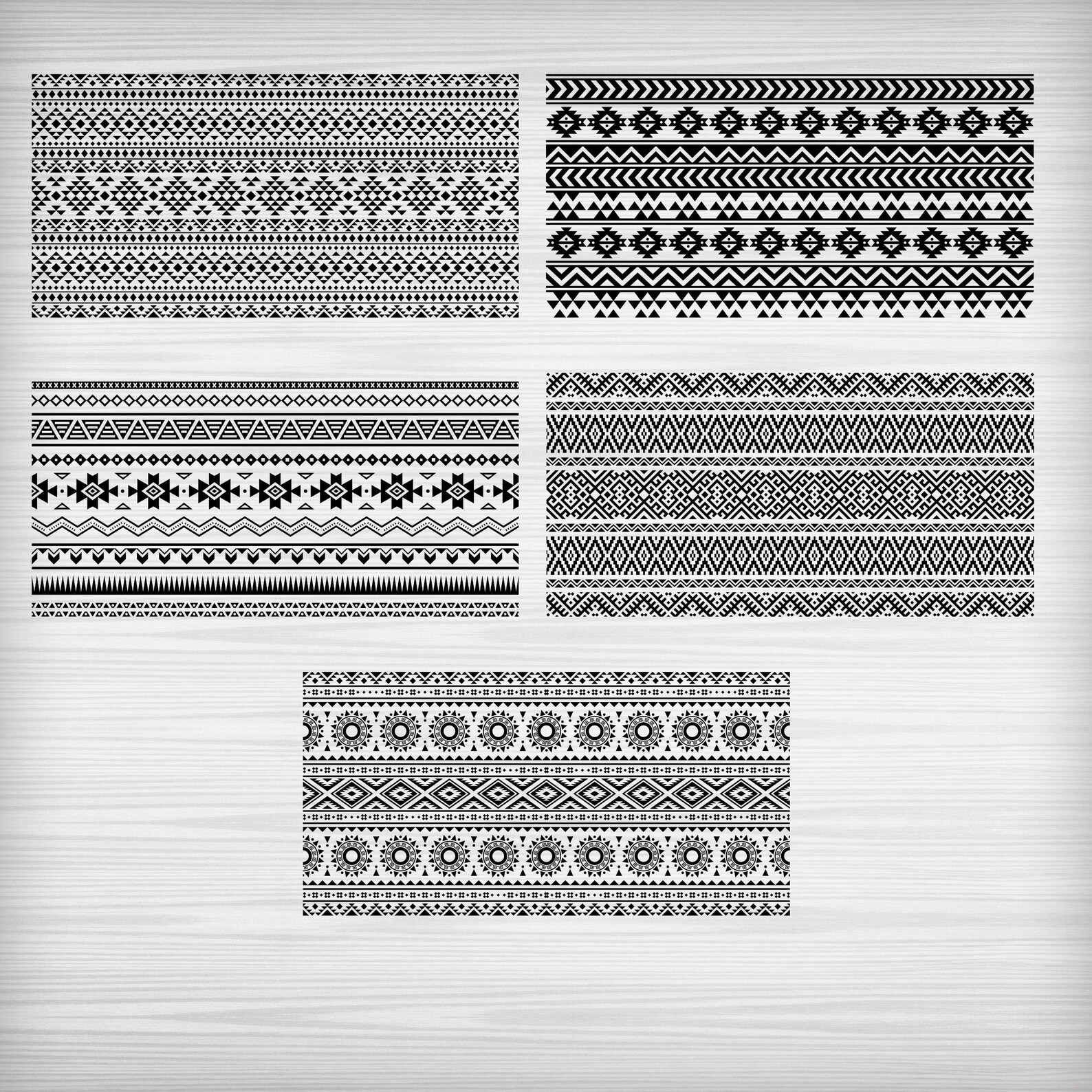 20 Aztec Pattern SVG, Border Svg, Tribal Svg, Indian Svg, Aztec Print ...