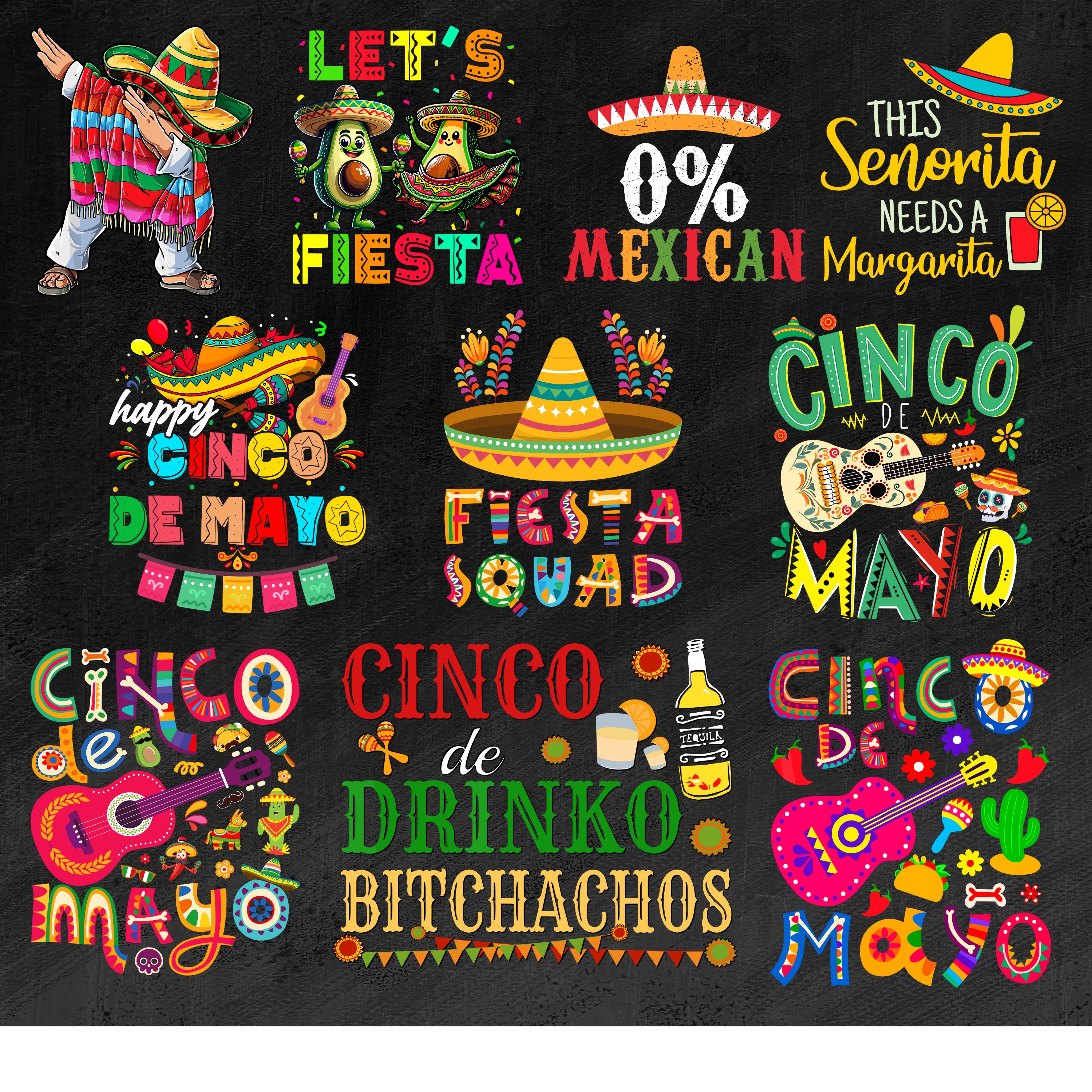 Cinco De Mayo PNG Bundle: Mexican Fiesta Designs (digital Download) - Etsy