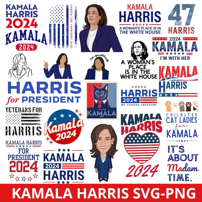 Kamala Harris Png Designs - Etsy