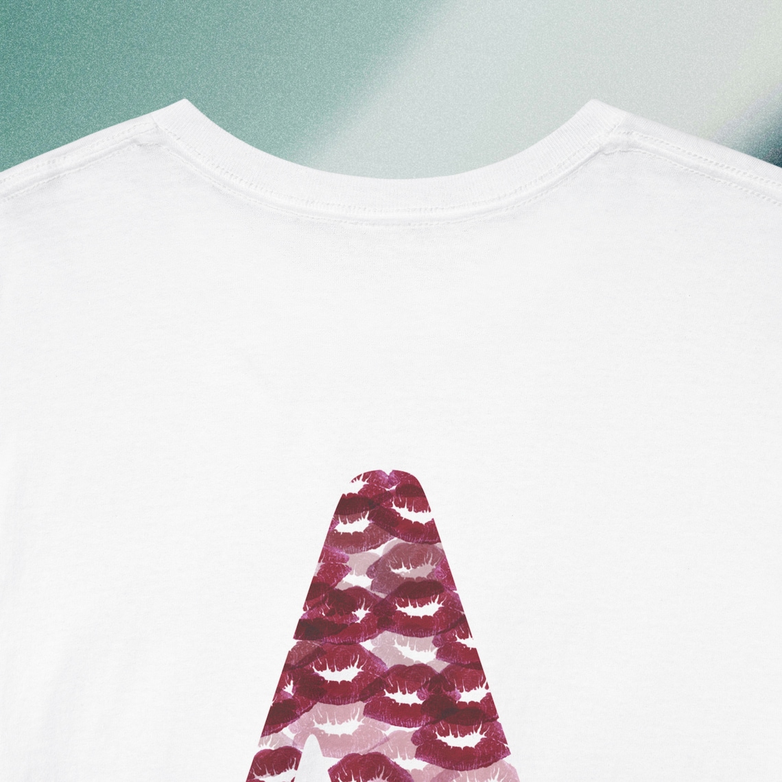 Custom! T-shirt for Boyfriend, Girlfriend Name Tee, Lipstick Kisses Print, Kisses Shirt, Gift ...