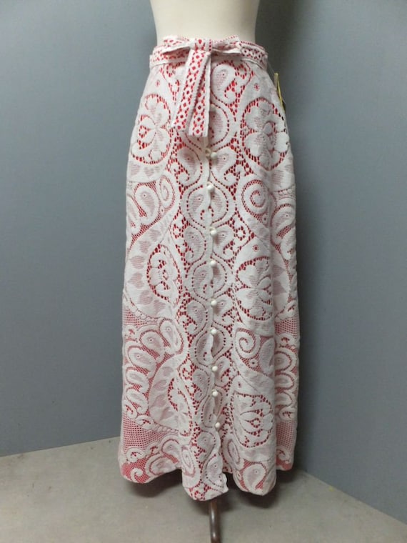 Vintage 70s Mel Warshaw Skirt for Miss Jane Miami Boh… - Gem