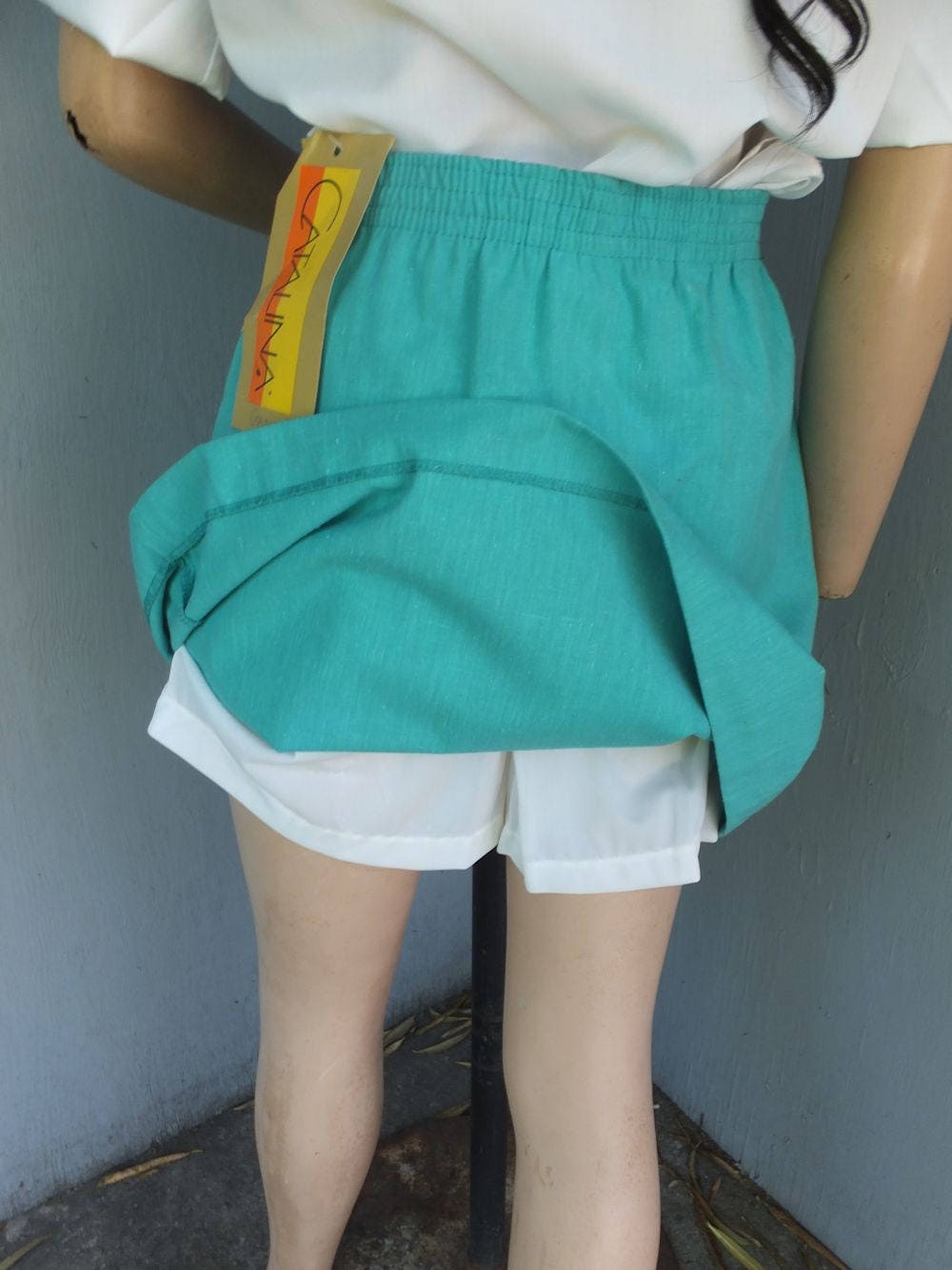 Vintage 1970s Coulotte Skirt, CATALINA, Turquoise Green, Sportswear ...