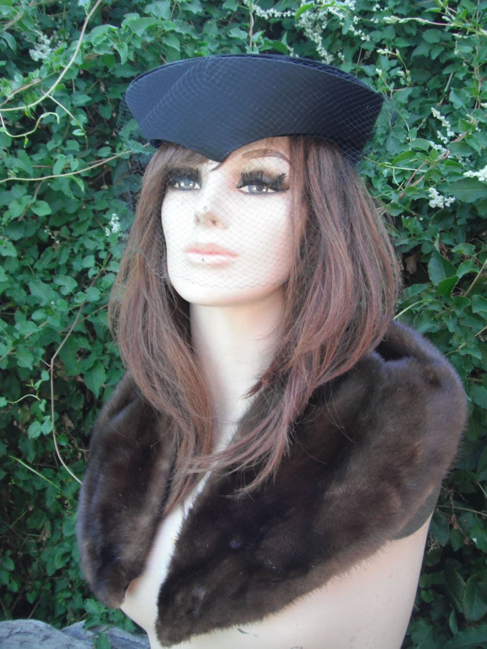 Vintage Mink Collar, Sweater or Coat Collar, Beautiful Vintage 29 Inch ...