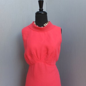 Vintage EMMA DOMB 1970s Gown, BRIGHT Pink Chiffon Emma Domb of ...