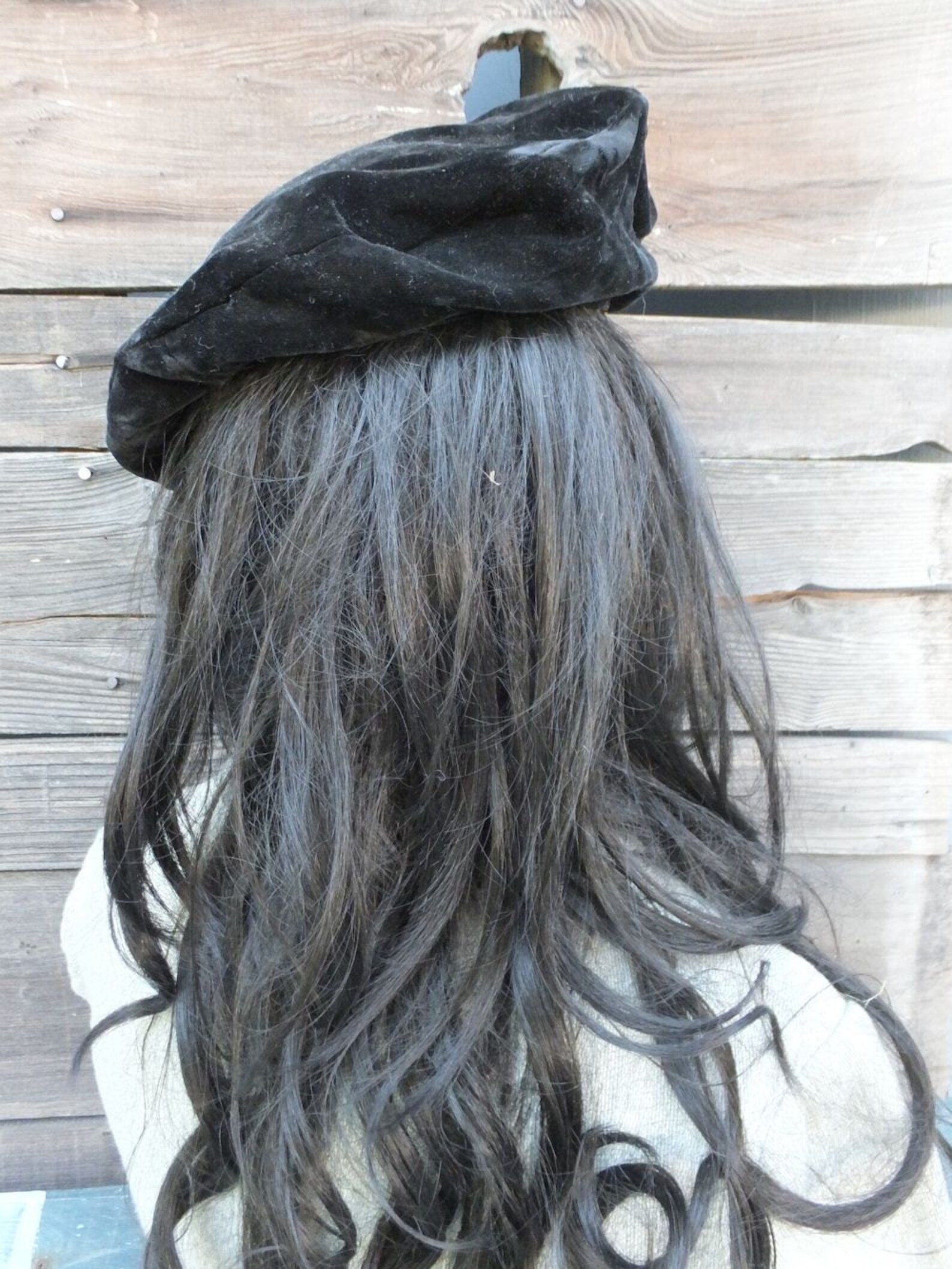 Vintage Beret, Black Velvet Hat, Unisex, Dressy, Formal, Boho, Hipster ...