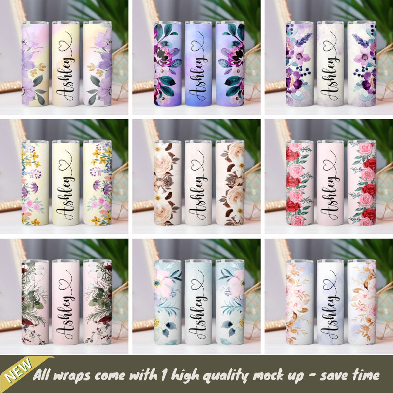 350+ Add Your Own Text Tumbler Wrap Bundle, 20 Oz Sublimation Designs ...