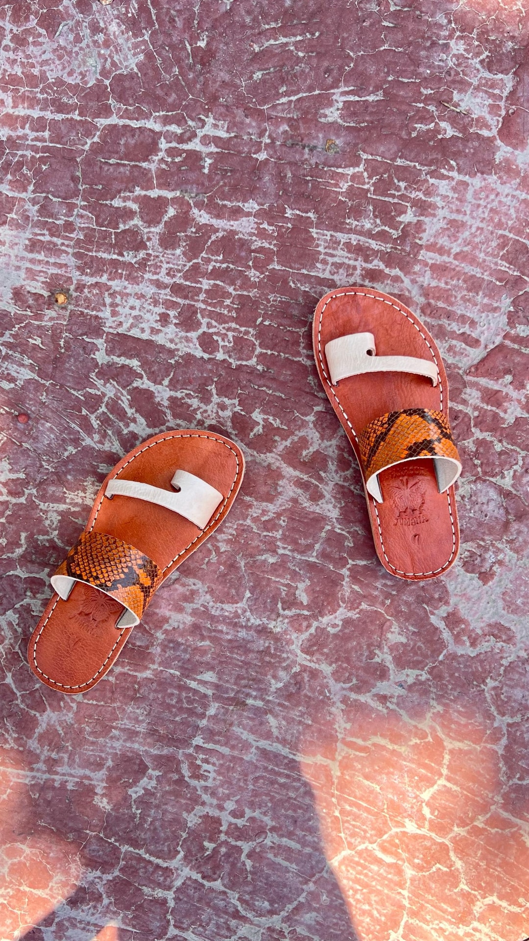 Handmade Moroccan Leather Sandals: Boho Summer Slides - Etsy
