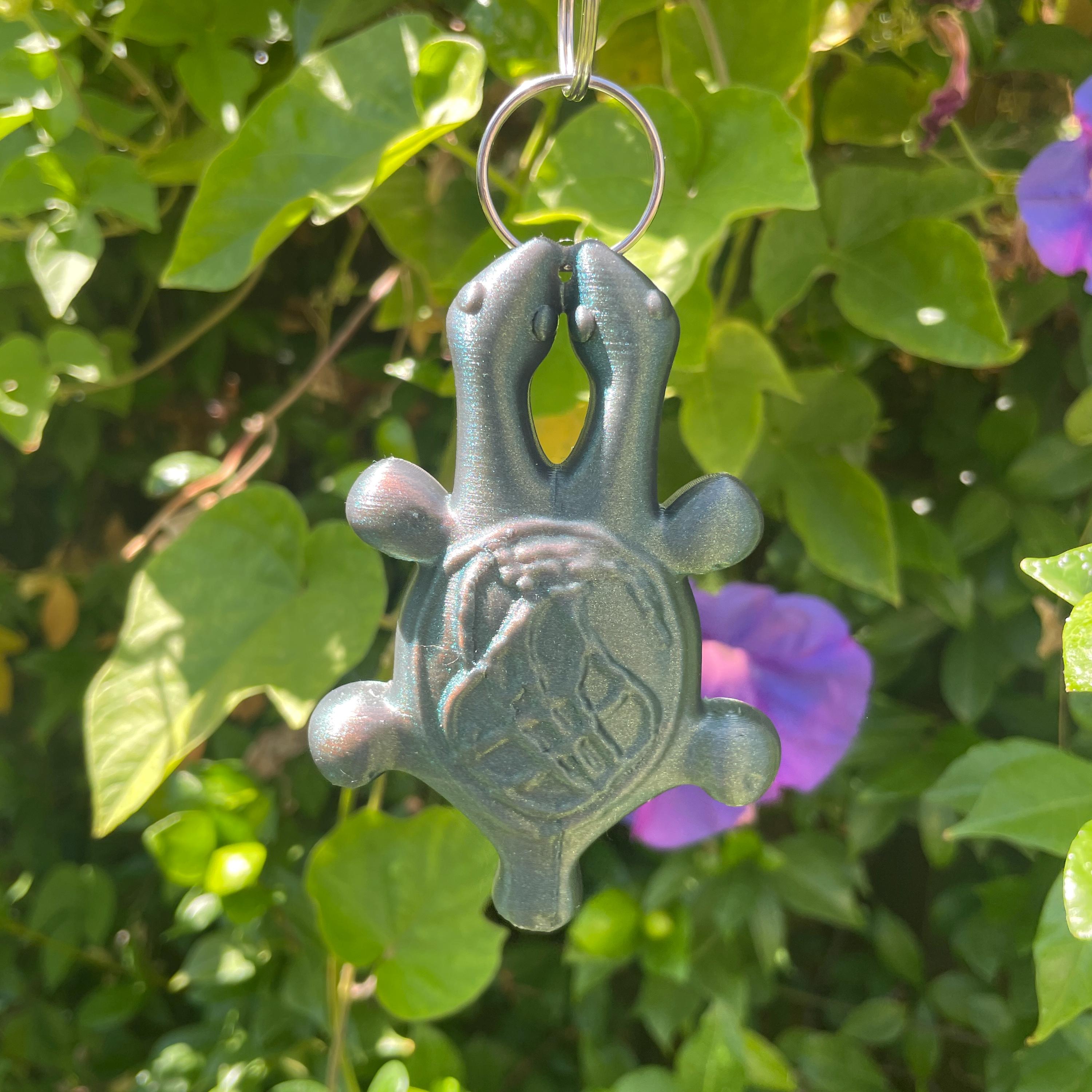 Elden Ring Two-headed Turtle Talisman Keychain: 3D Printed Cosplay Prop ...