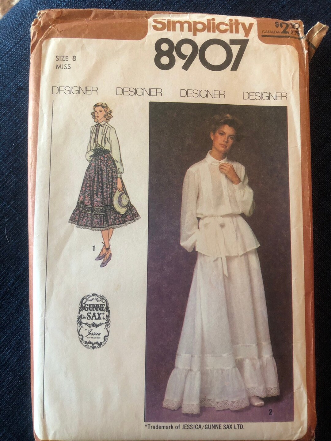 Vintage Simplicity 8907, Gunne Sax Dress, Designed by Jessica ...