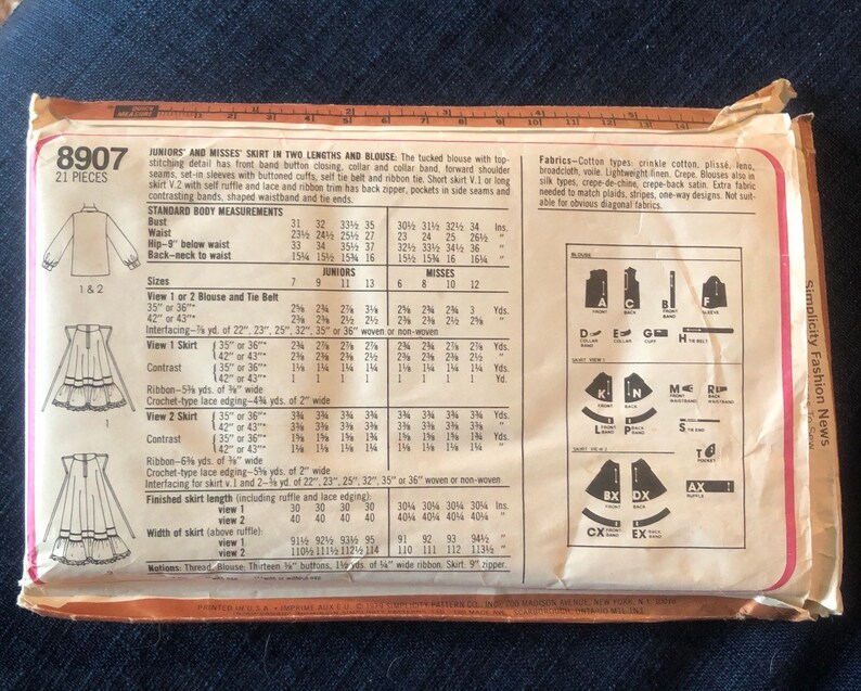 Vintage Simplicity 8907, Gunne Sax Dress, Designed by Jessica ...