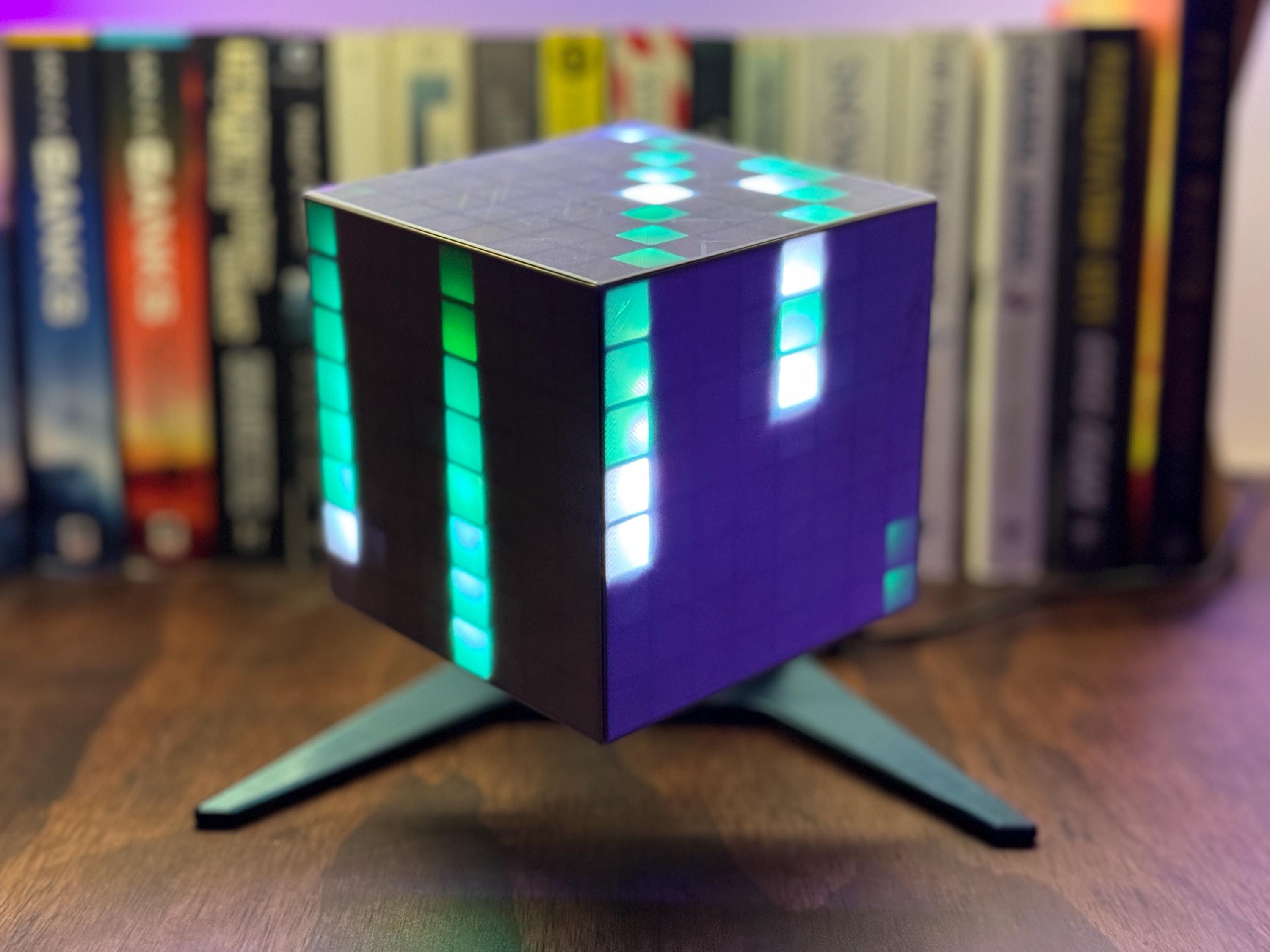 Prism-8: Pink Gold Stand. 3D Printed, Handmade Interactive LED Light ...