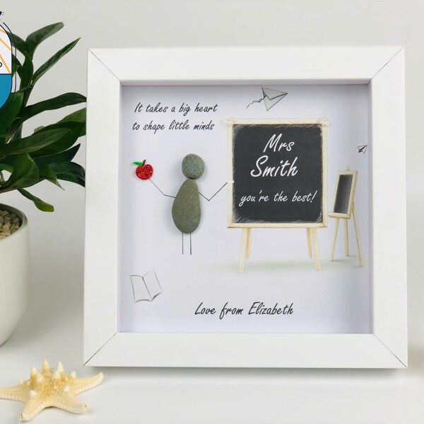 Teacher Pebble Art - Etsy