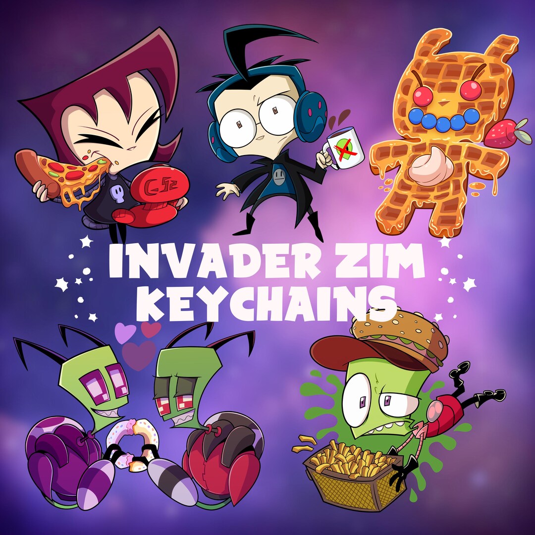 FOOD - Star Holographic Acrylic Keychains - Invader Zim - 2.5'' - Etsy
