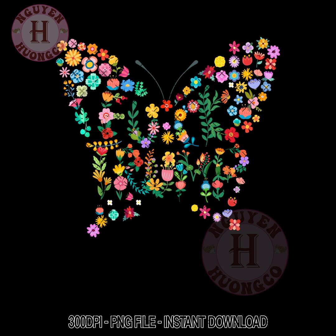 Subtle F*ck Trump Png, Ditsy Floral Anti Trump Png, Anti Trump Floral ...