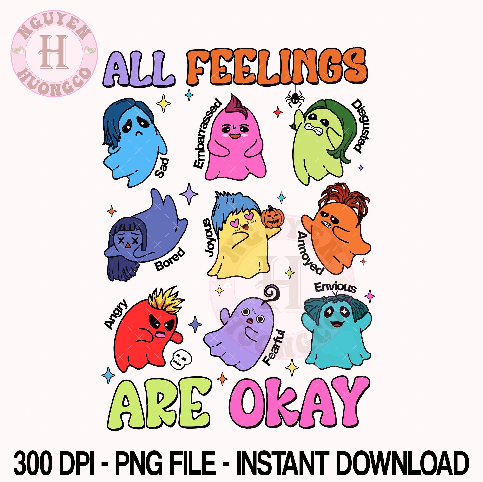 All Feelings Are Okay Inside Out Png, Cartoon Emotions Png, Mental ...