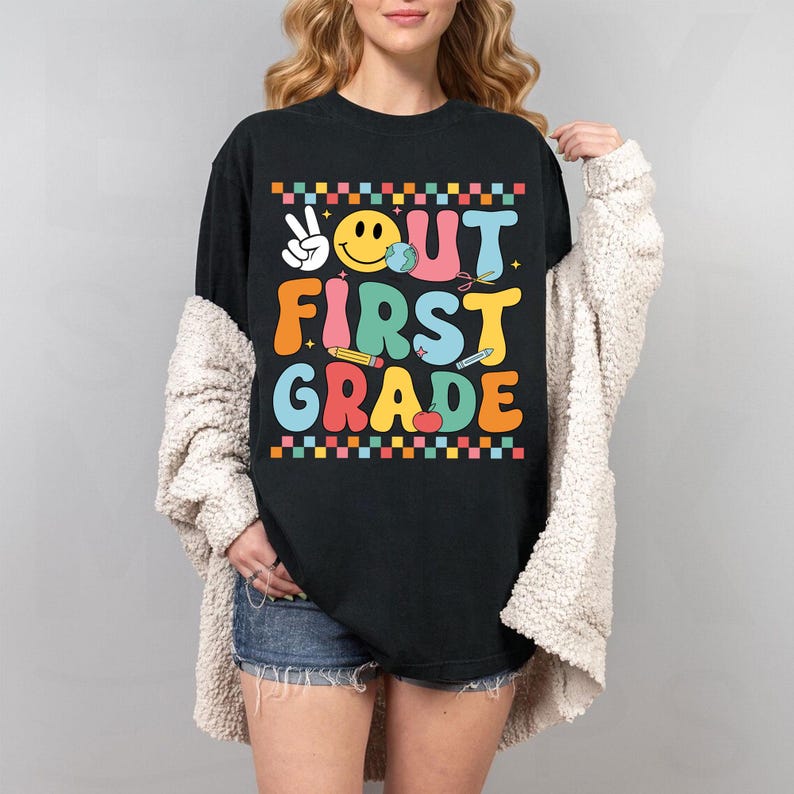 Peace Out First Grade Png Last Day of School Png Peace Out School Png ...