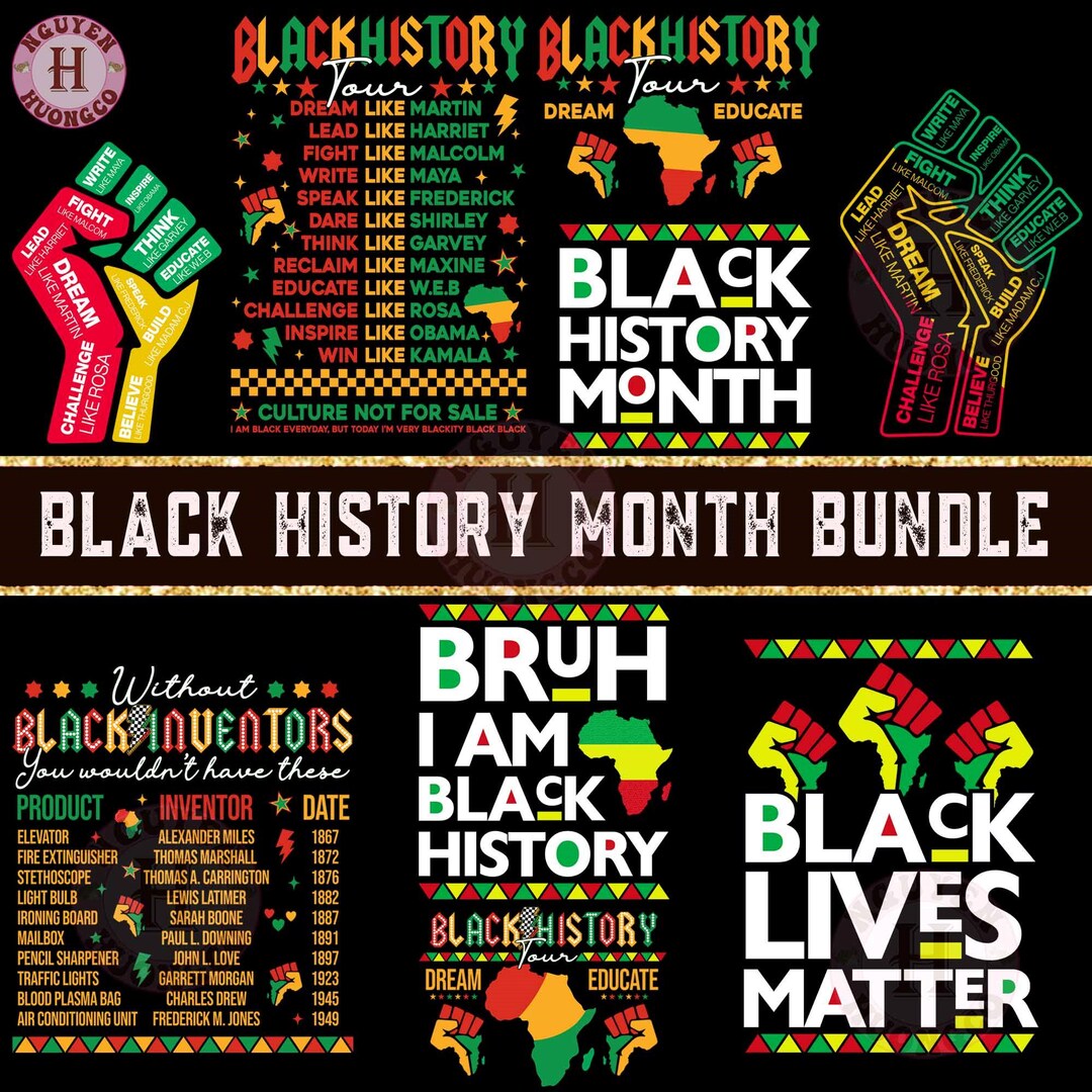 9+ Black History Month Bundle Png, Black History Png, I Am Black ...