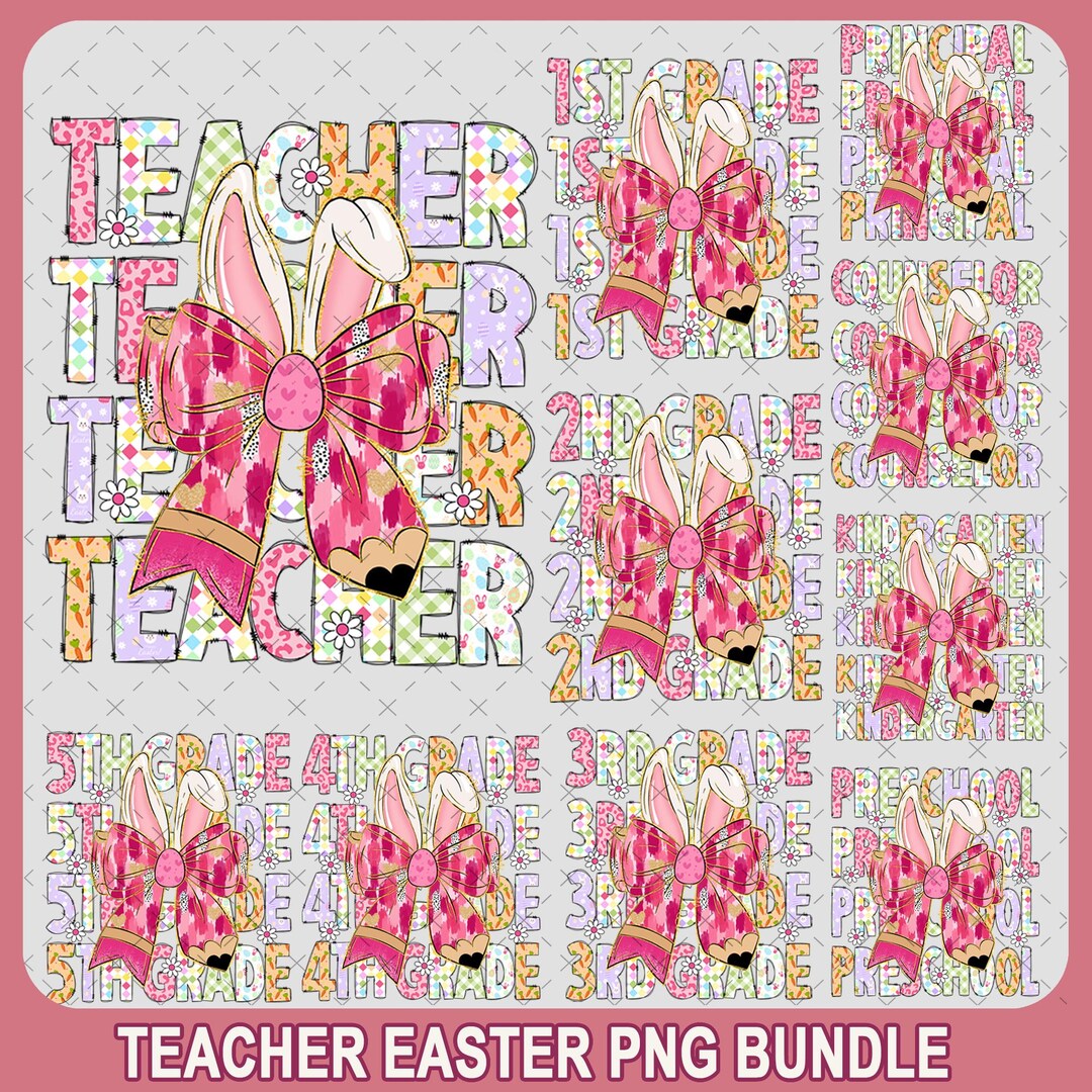 Teacher Easter Png, Bunny Teacher Png, Easter Png, Teacher Png ...
