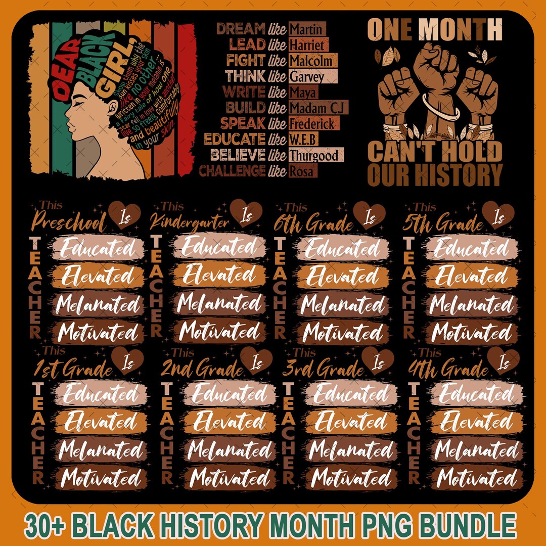 30+ Black History Month Bundle Png, Black History Png, African American ...