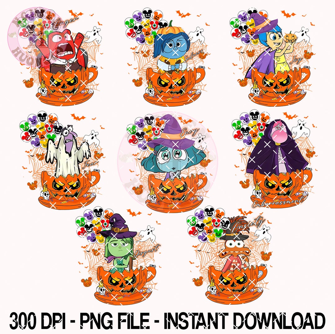 Spooky Inside Out Characters Halloween Png,halloween PNG, Halloween ...