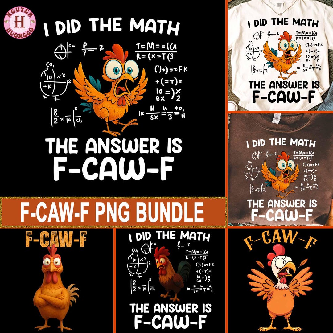 5+ Funny Rooster Meme Png Bundle, Funny F-caw-f Chicken PNG, Crazy Hen ...
