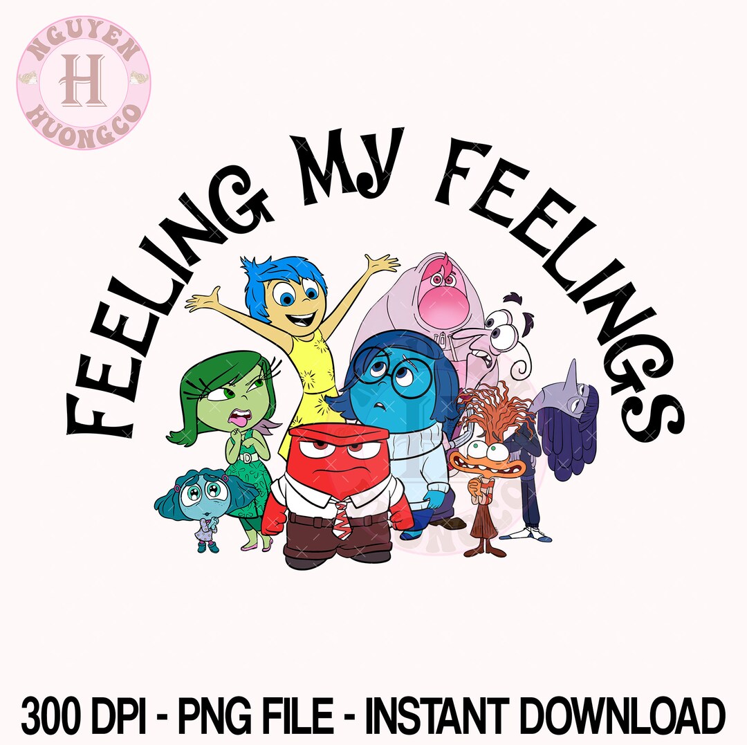 Feeling My Feelings Inside Out Png, Cartoon Emotions Png, Mental Health ...