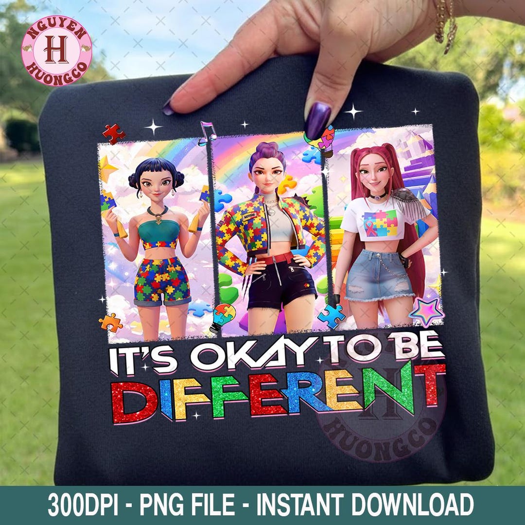It’s Ok to Be Different K-pop PNG, Hutrix Kpop Puzzle Design Art ...