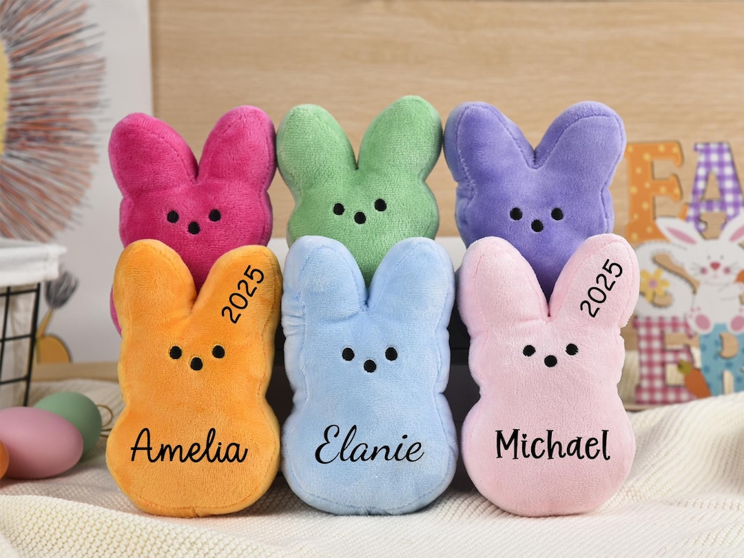 Easter Peeps Bunny Plush Toy,personalized Peeps Bunnies,mini Peeps ...