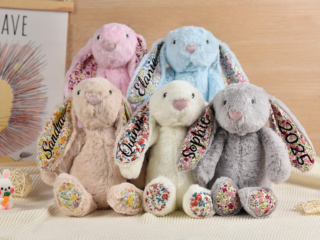 Personalized Bunny Rabbit,monogrammed Bunny,new Baby Gift,baby Shower ...