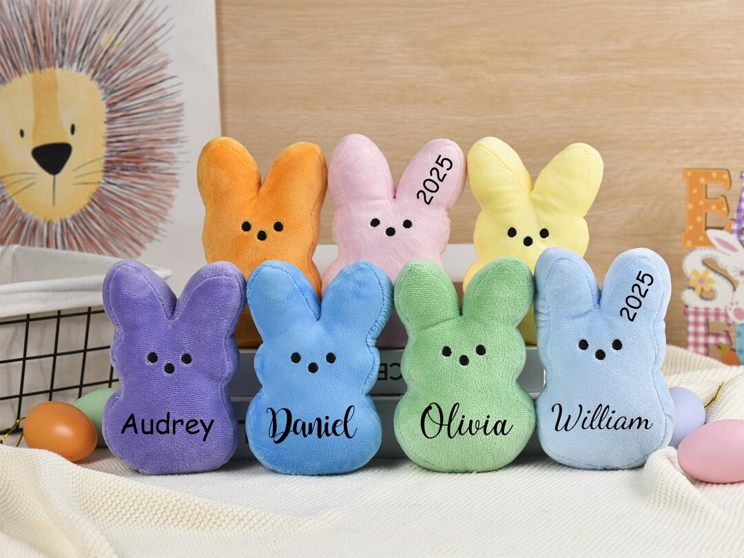 Personalized Plush Peep,easter Plush Peep,easter Basket Stuffed Animal ...