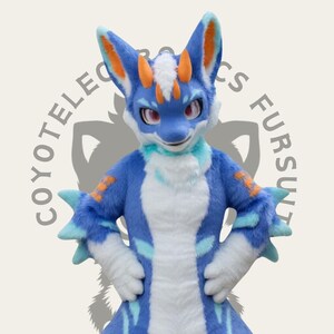 Blue Deep Sea Shark Fursuit Head,custom Fursuit Head,kenomo Theme Party ...