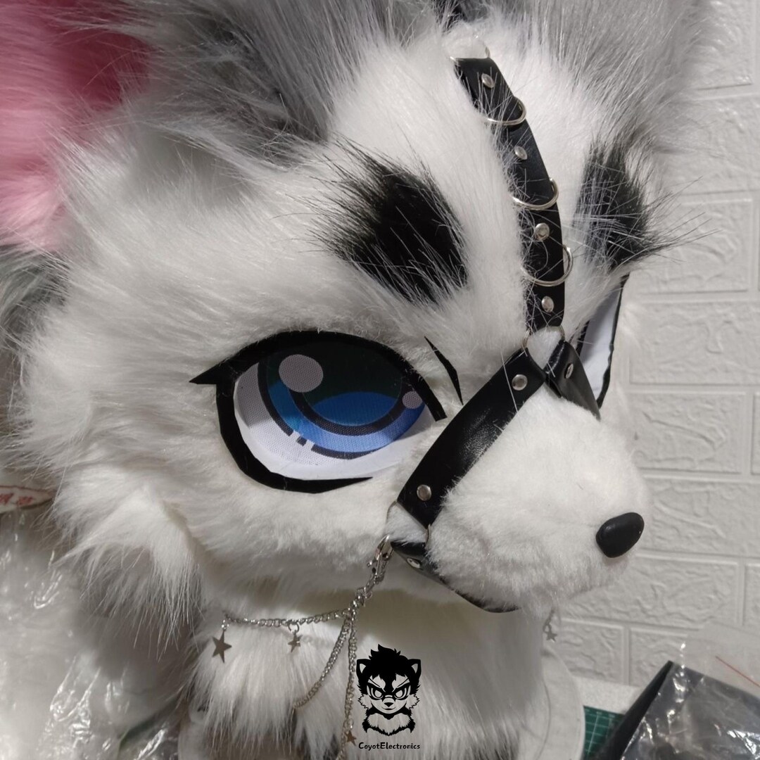 Fursuit Mouth Sleeve Chain, Fursuit Head Accessories, Leather ...