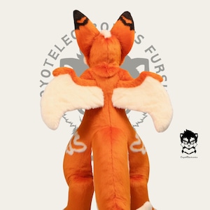 Orange Speed Dragon Fursuit Head,custom Fursuit Head,kenomo Theme Party ...