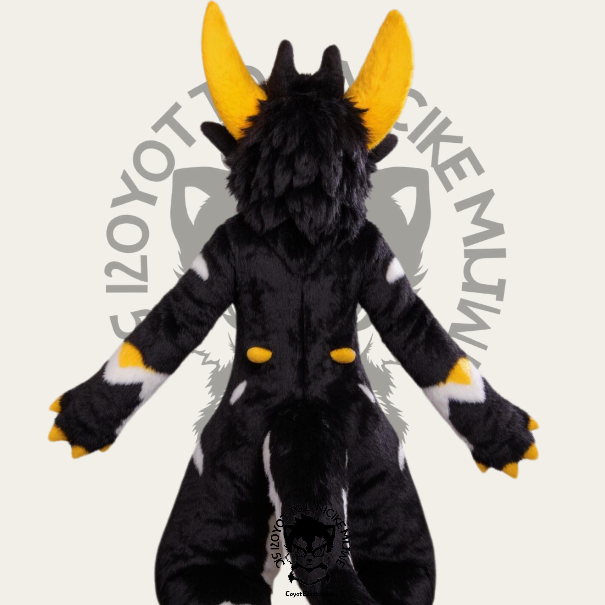 Black Desert Fire Lord Fursuit Head, Custom Fursuit Head, Kenomo Theme ...